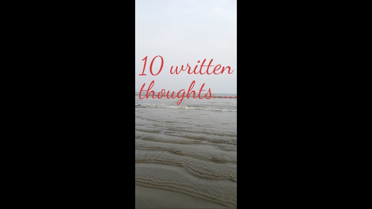10 written thoughts..... - YouTube