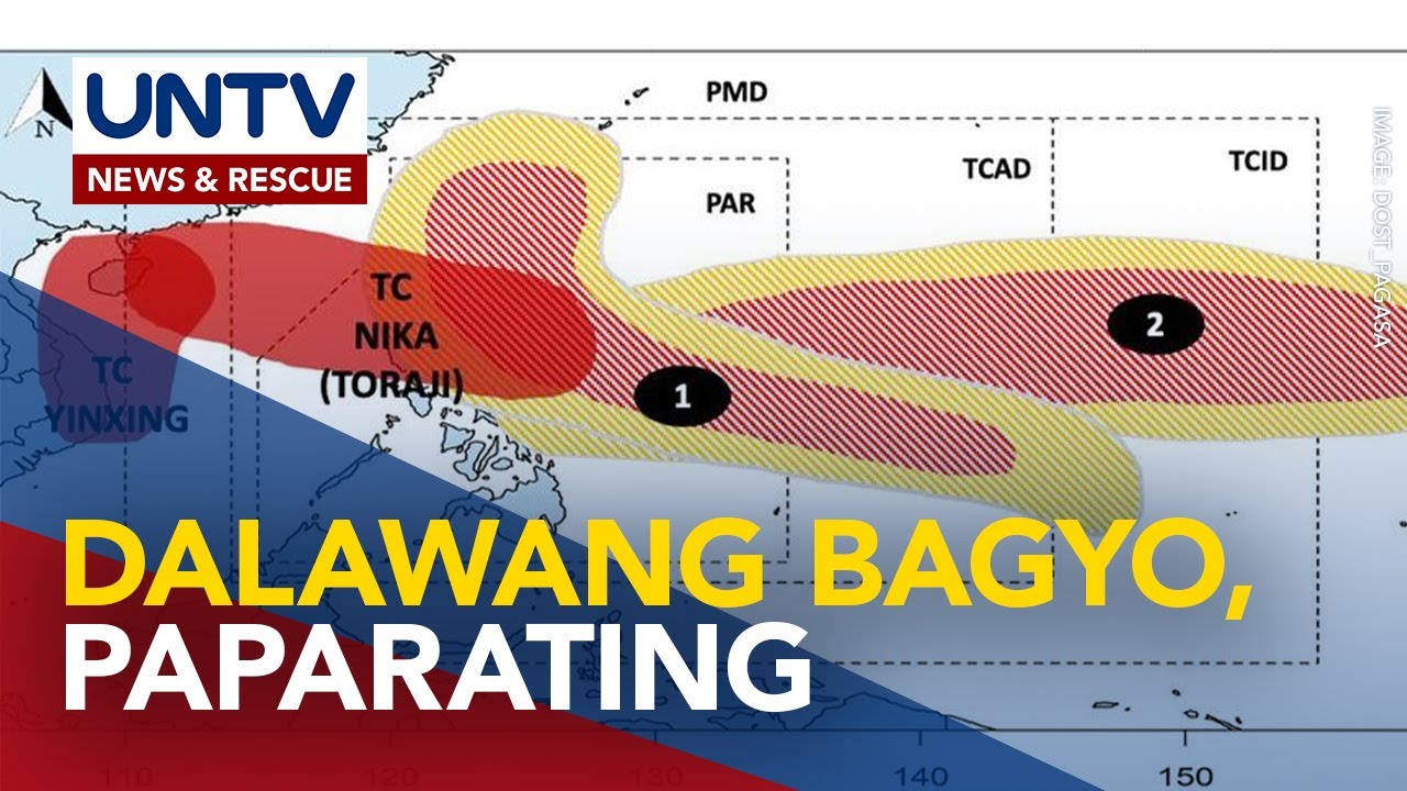 2 bagyo, posibleng pumasok sa PAR ngayong linggo - PAGASA - YouTube
