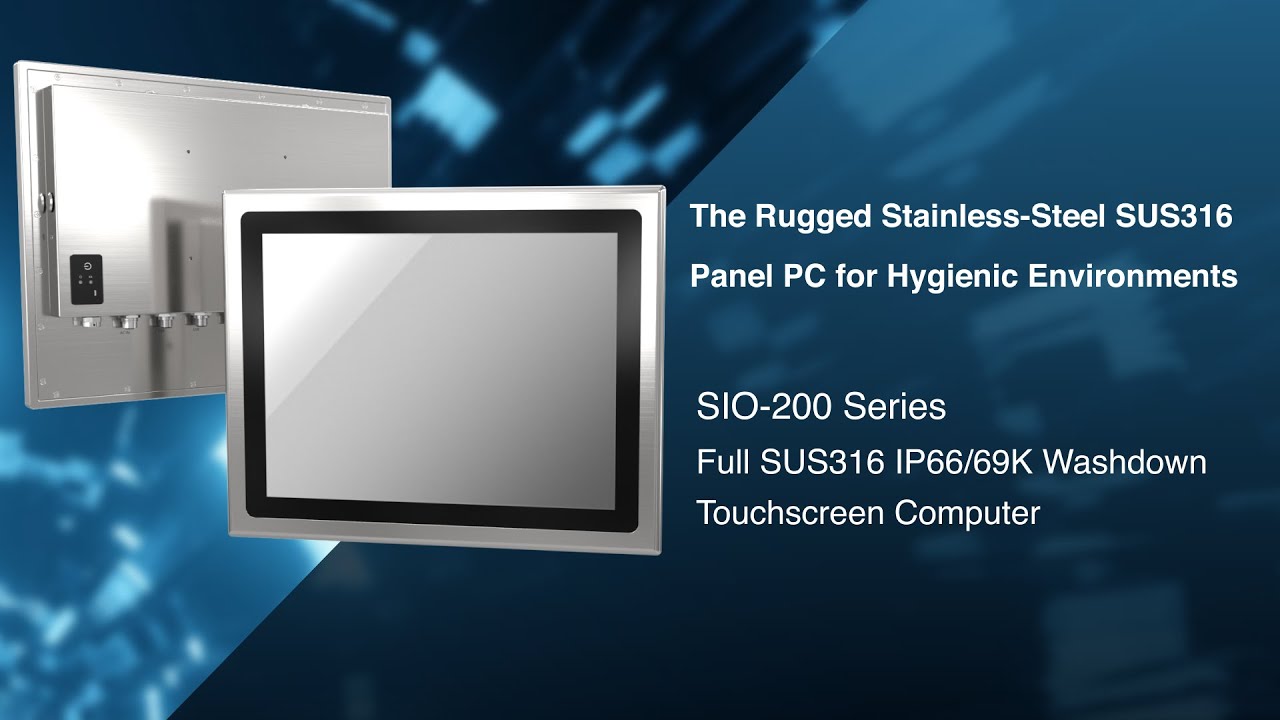 Full SUS316 Stainless Steel Panel PC SIO-200 Series | C&T Inc. - YouTube