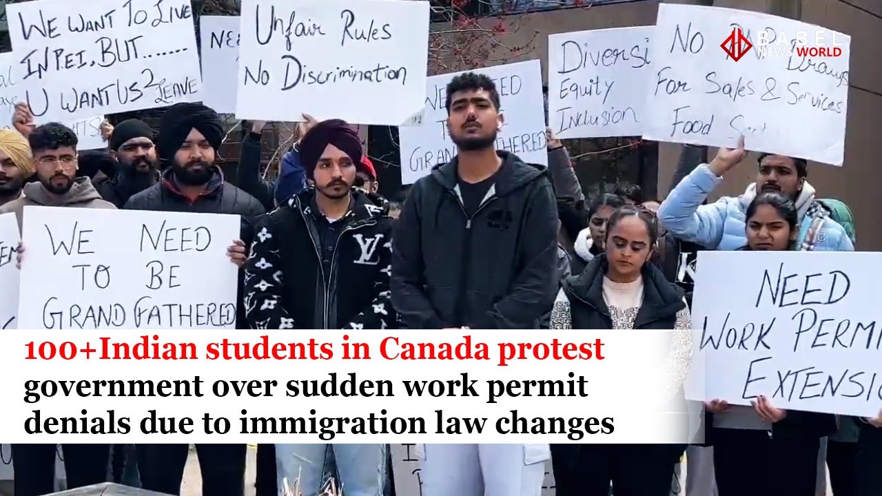 Hundreds of Indian students in Canada face deportation, protest against ...