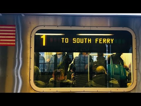 IRT 1 train ride from Wakefield-241st Street to South Ferry via the 2 ...