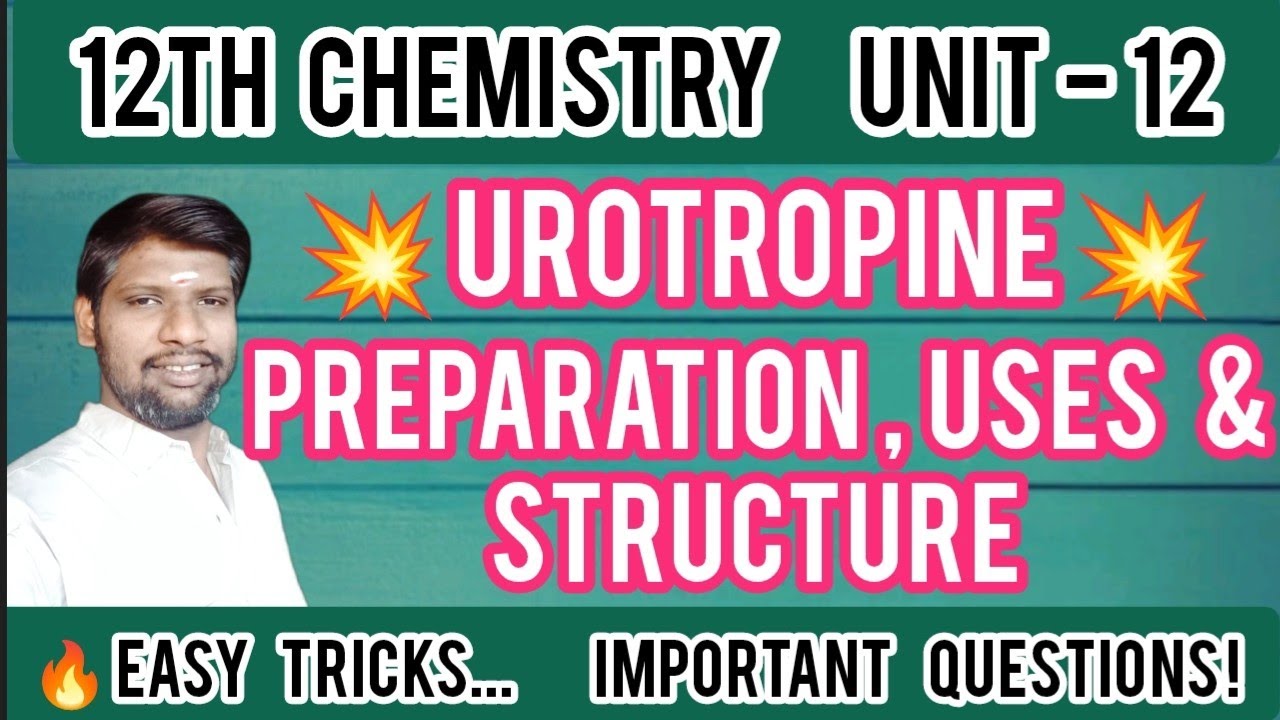Urotropine - Preparation, Uses & Structure | 12th Chemistry Unit 12 ...
