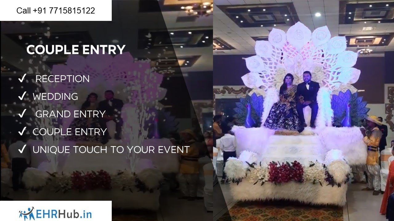 Unique Couple Entry | Wedding | Reception | New Couple Entry Prop - YouTube