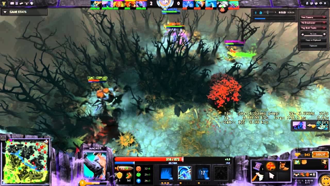 Dota 2 Cutting 3 usefull trees for escape dire top tier 3 - YouTube