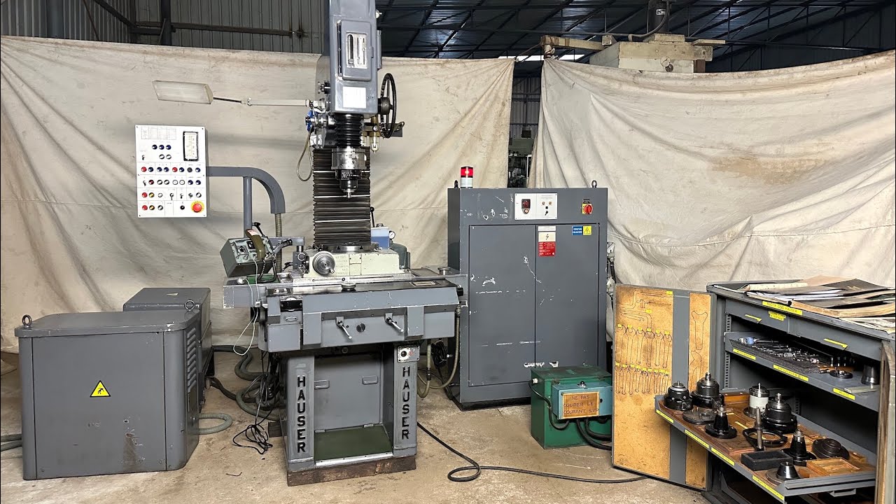 Hauser 3SMO Jig Grinding Machine - Table 595 mm x 320 mm - YouTube