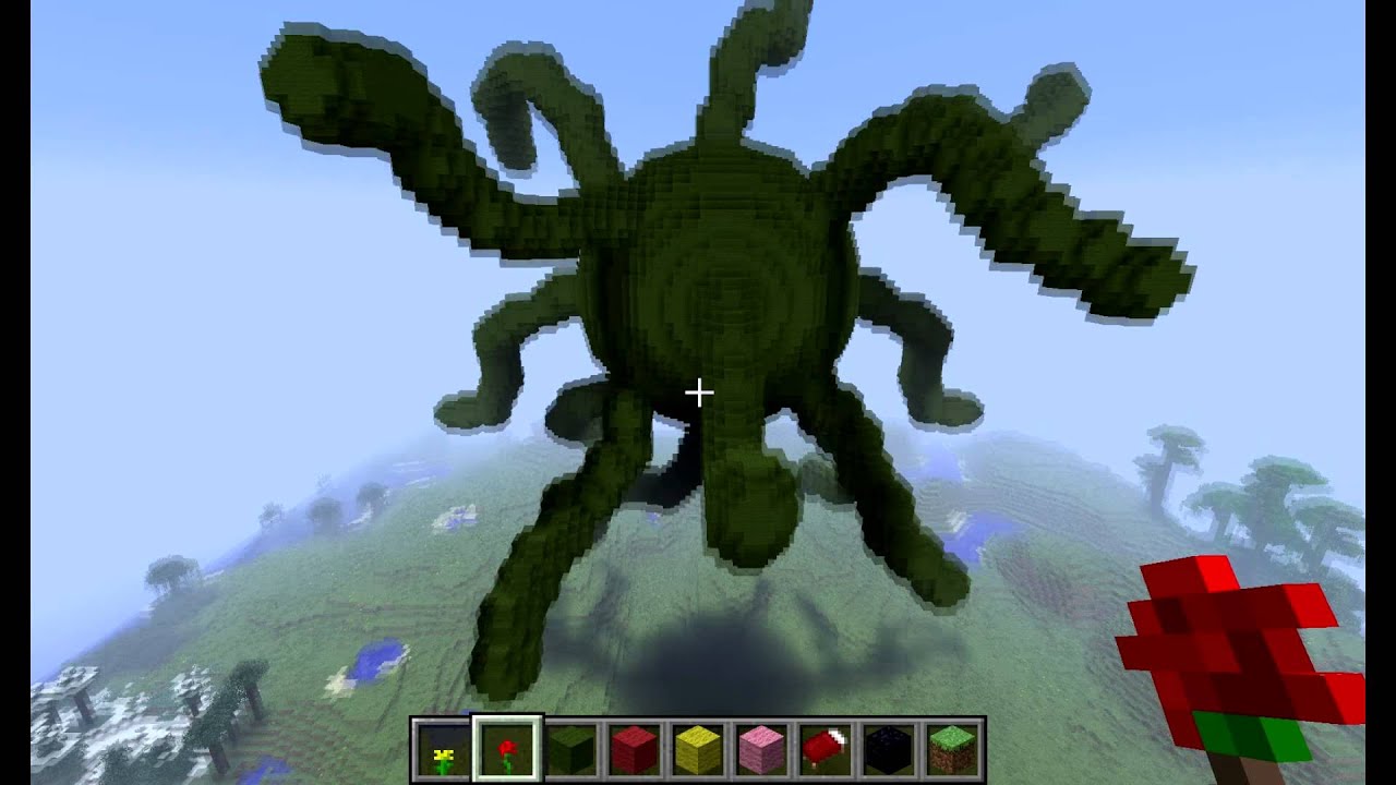Minecraft: Alien Creature (a Shuma Gorath look-alike) - YouTube