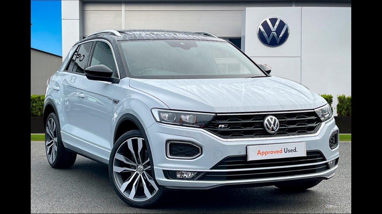 Approved Used Volkswagen T-Roc R-Line 1.5TSI DSG in White Silver Black ...
