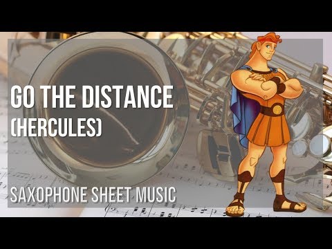Alto Sax Sheet Music: How to play Go The Distance (Hercules) by Michael ...