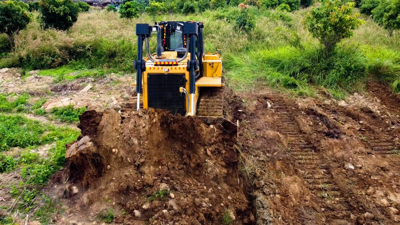 Incredible New Project Skills Driver Bulldozer CAT Cutting Clearing ...