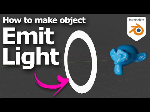 How to create light source from object in Blender