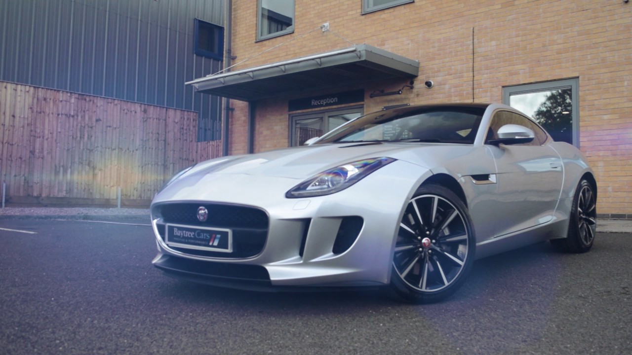 Rhodium Silver JAGUAR F-TYPE 3.0 V6 at Baytree Cars - YouTube