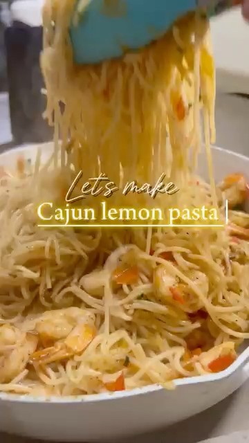 Made some Cajun lemon spagehtti while watching my fav show👩🏻‍🍳 🍝#shorts ...
