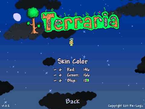 How to make your terraria character look like a zombie - YouTube