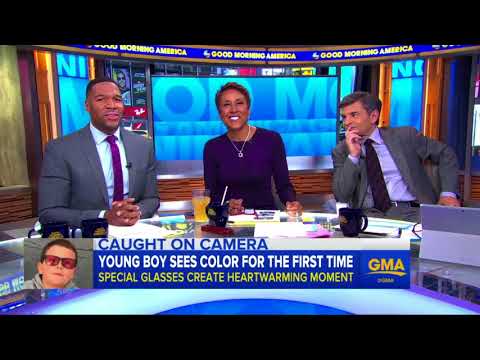 GMA - Color blind boy sees color for the first time - YouTube