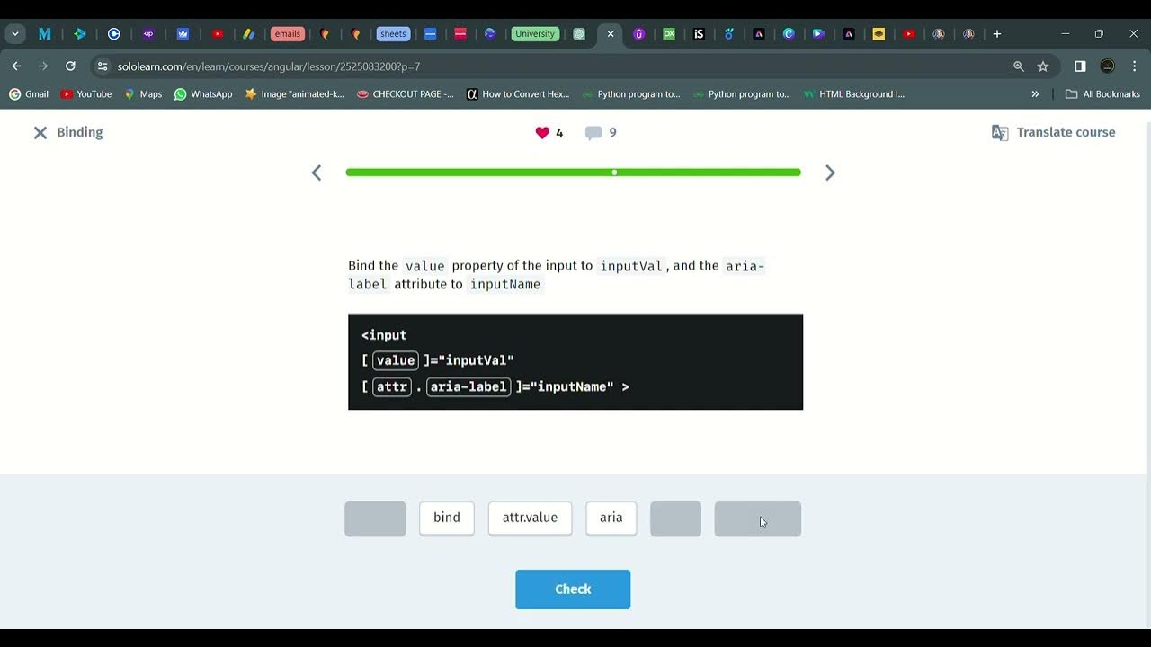 09 Binding | Angular | Sololearn - YouTube