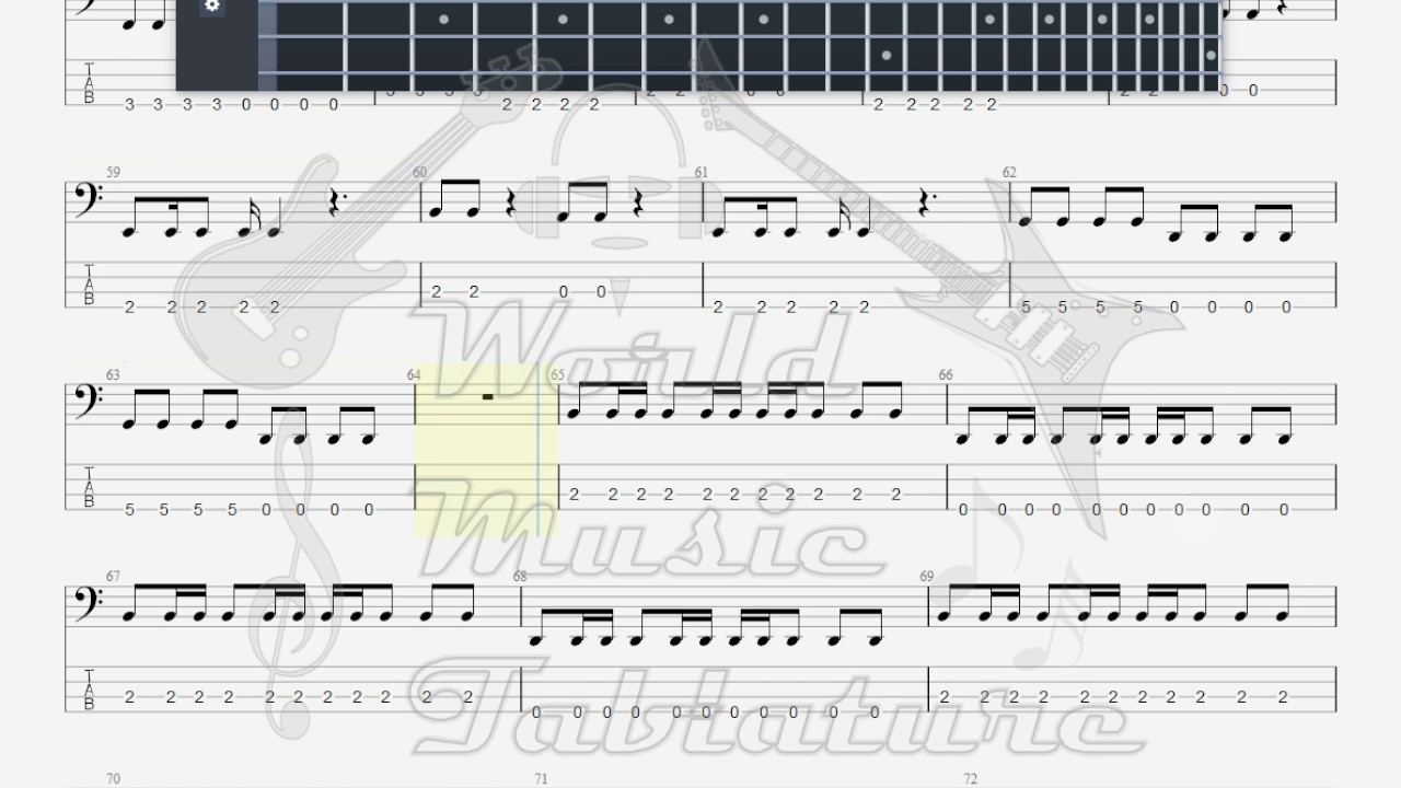Foo Fighters Hey, Johnny Park! BASS GUITAR TAB - YouTube