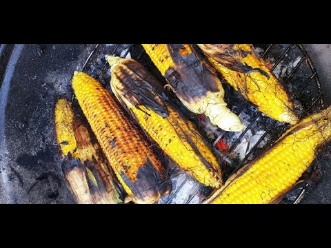 Maïs grillé au barbecue avec la famille/ barbecued grilled corn - YouTube