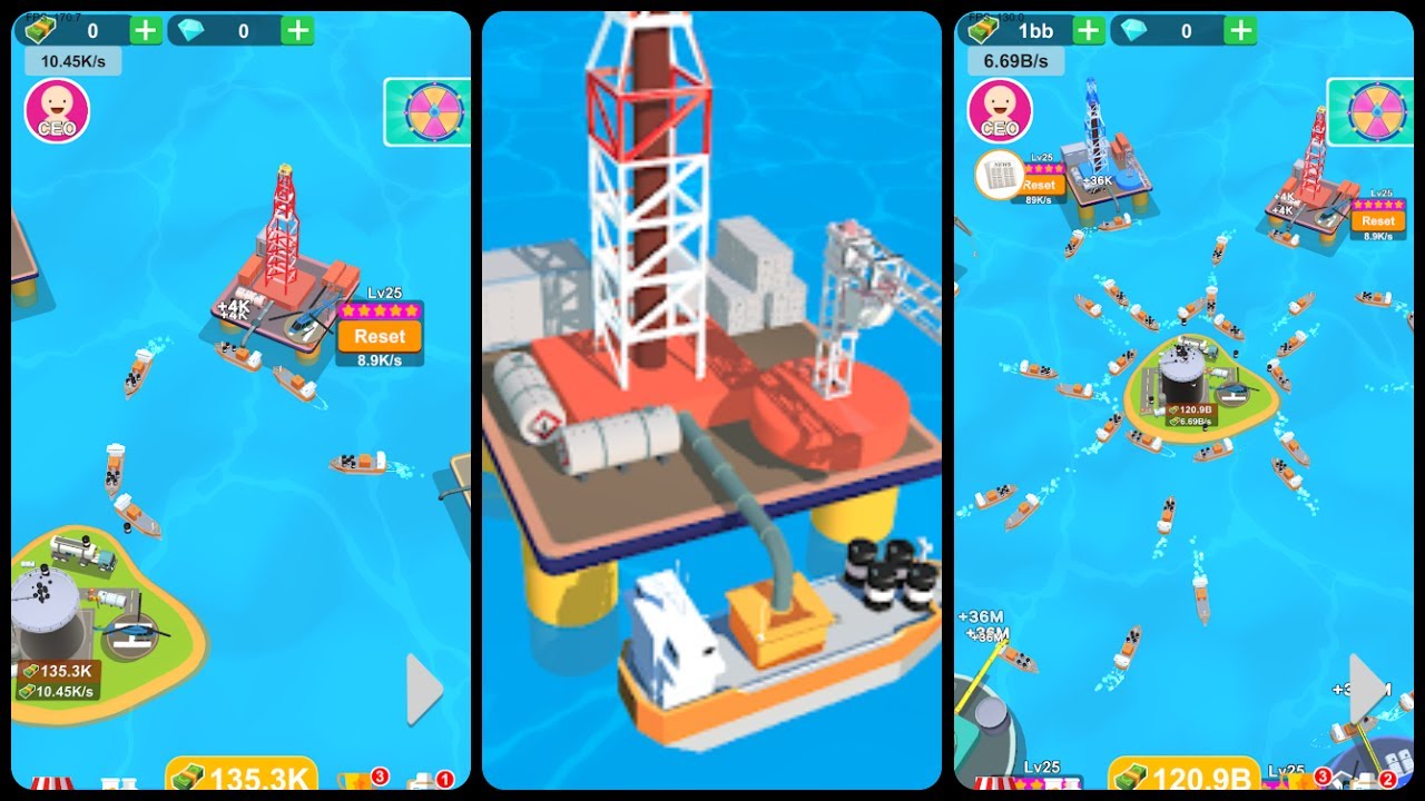 Ocean Oil Tycoon Game Gameplay Android Mobile - YouTube