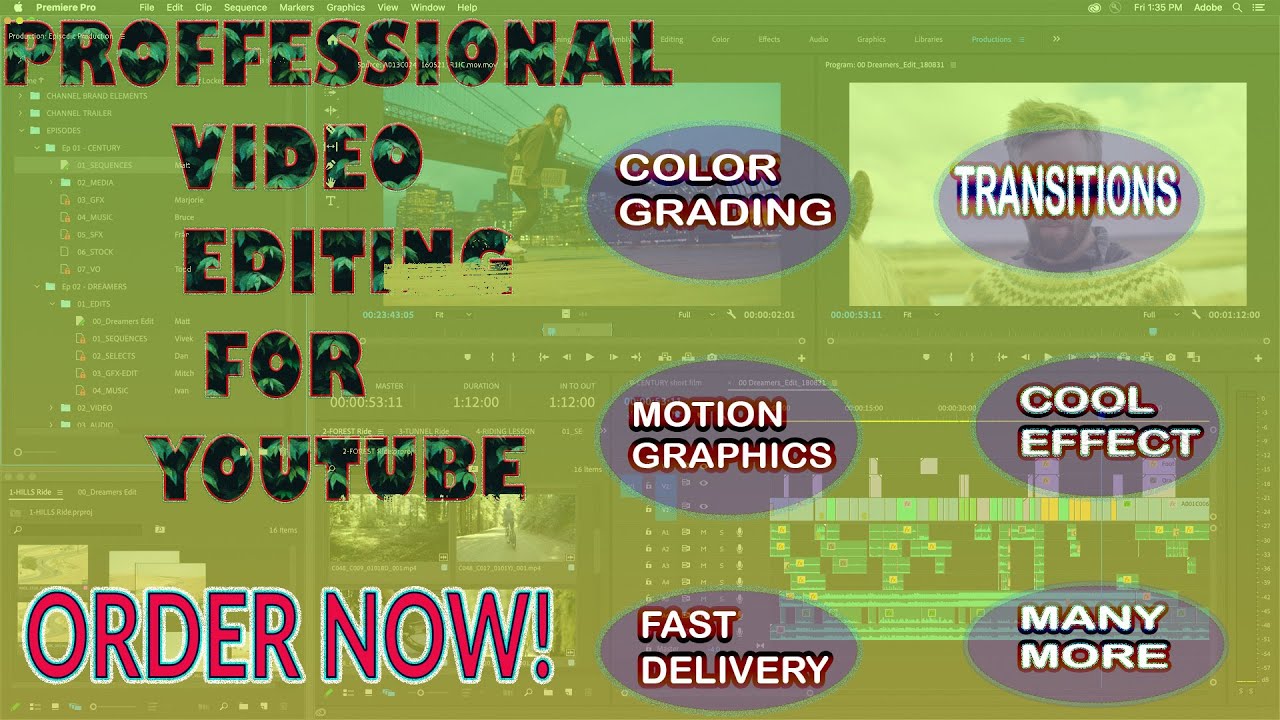 video editing gig for fiver - YouTube