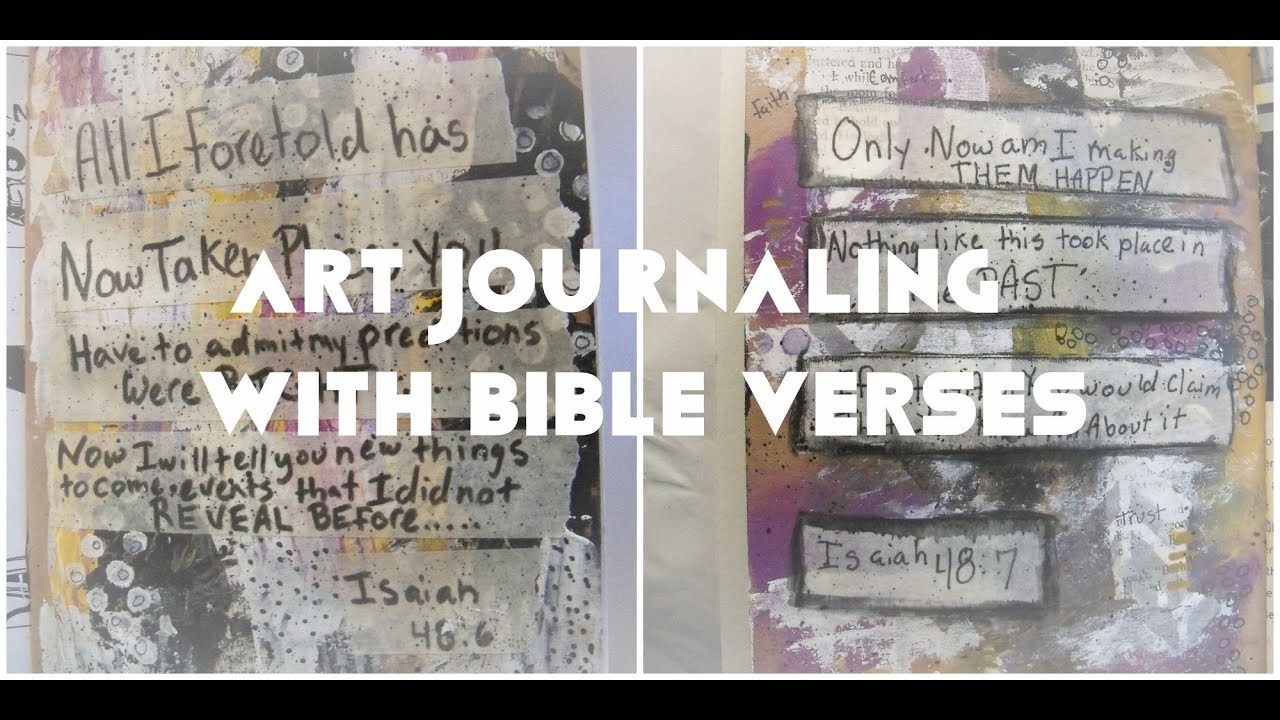 Art Journaling with bible verses / Art journal ideas for beginners/ art ...