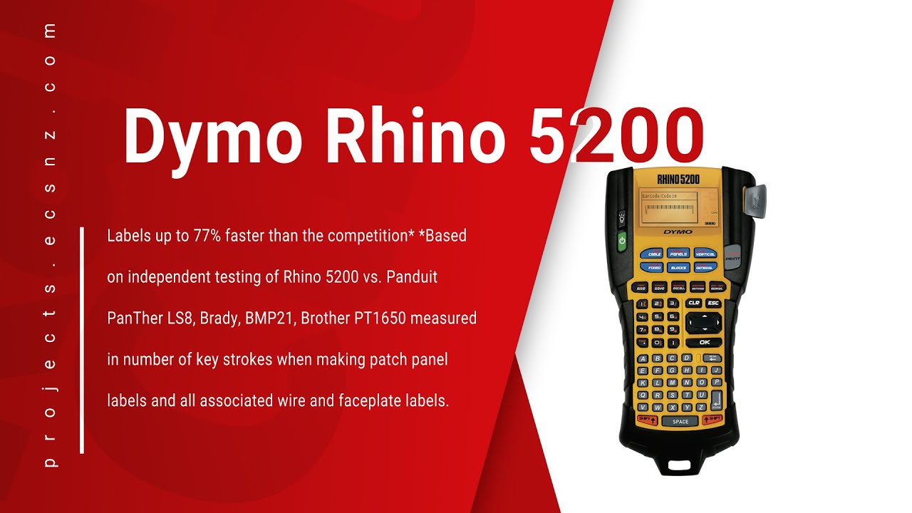 Dymo Rhino 5200 ECS - YouTube