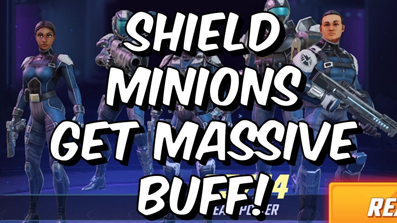 SHIELD Minions Get A Massive Buff! - Marvel Strike Force Patch 1.4 ...