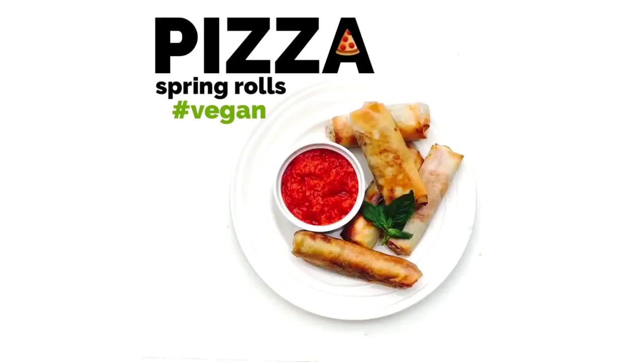 Vegan Pizza Spring Rolls - YouTube
