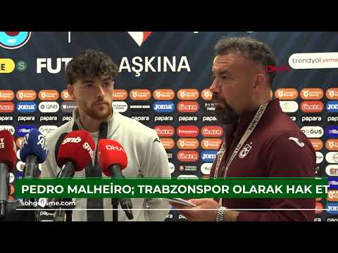 Pedro Malheiro: Trabzonspor olarak hak ettiğimiz yerde değiliz