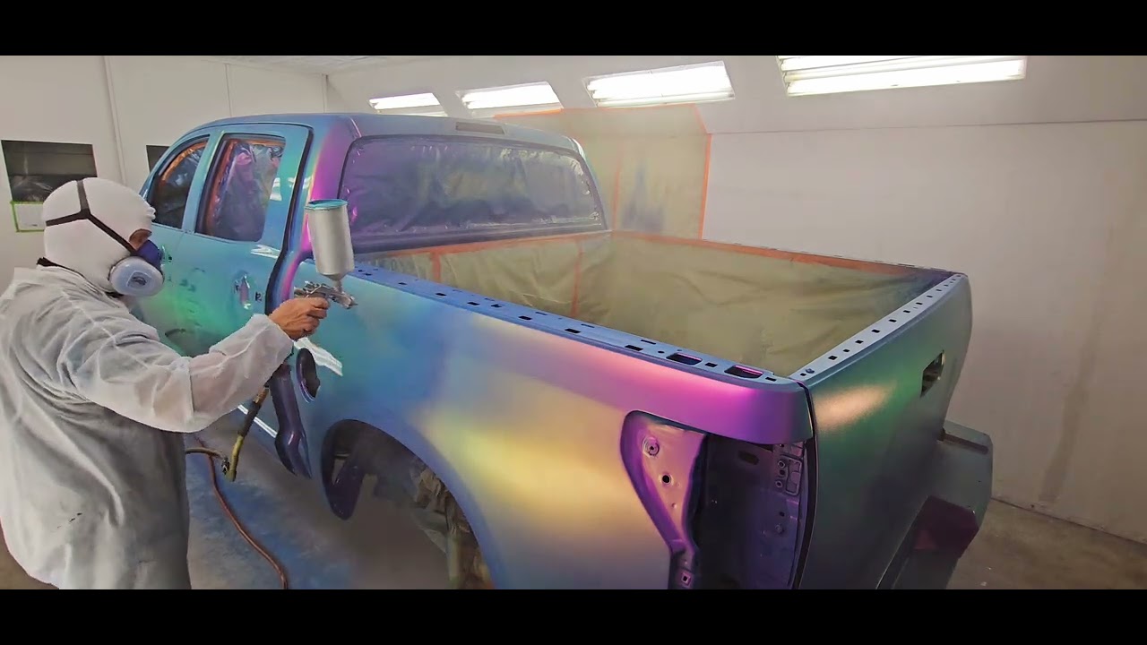 Painting a Custom Outrageous kandy - YouTube