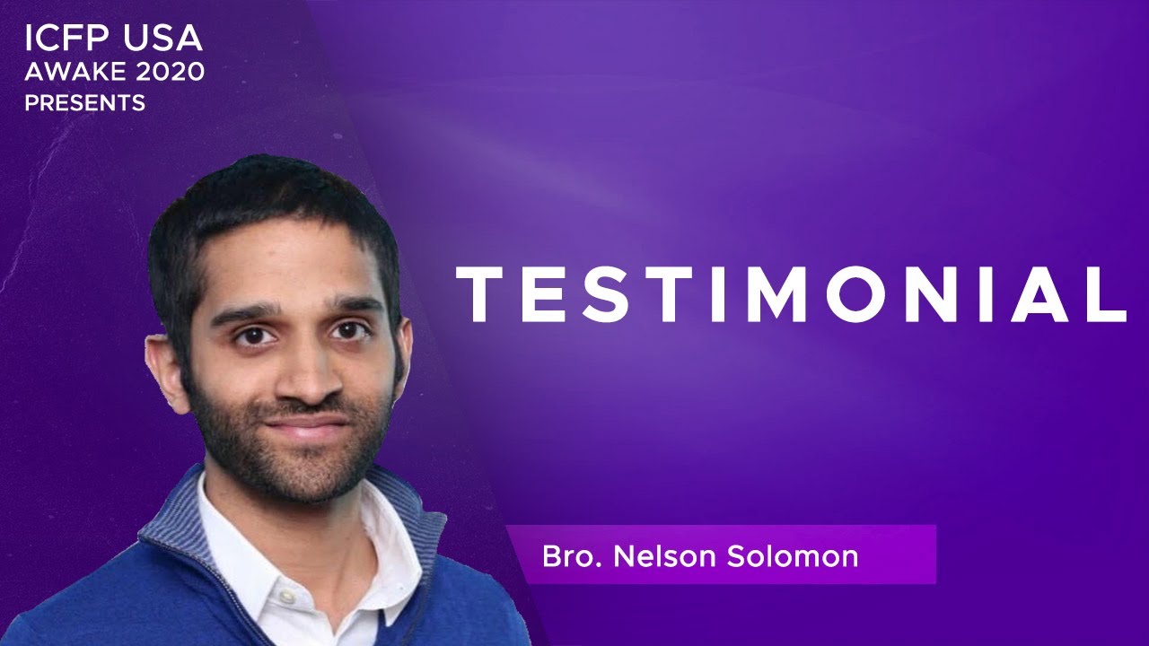 ICPF | Testimonial | Bro. Nelson Solomon - YouTube