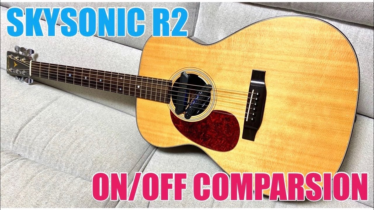 SKYSONIC R2 RESONANCE PICKUP ON/OFF COMPARSION - YouTube
