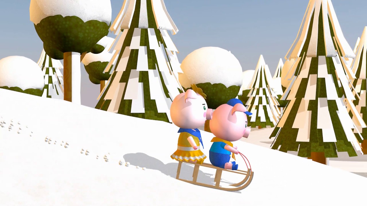 Peggy and Piggy - Snow Sledding | S01E04 | 1080p Animation - YouTube