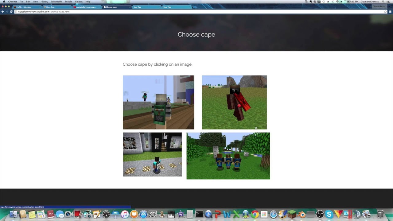 Tutorial How To Get a Minecraft Cape for free NO MODS!!! And No PAYYY ...