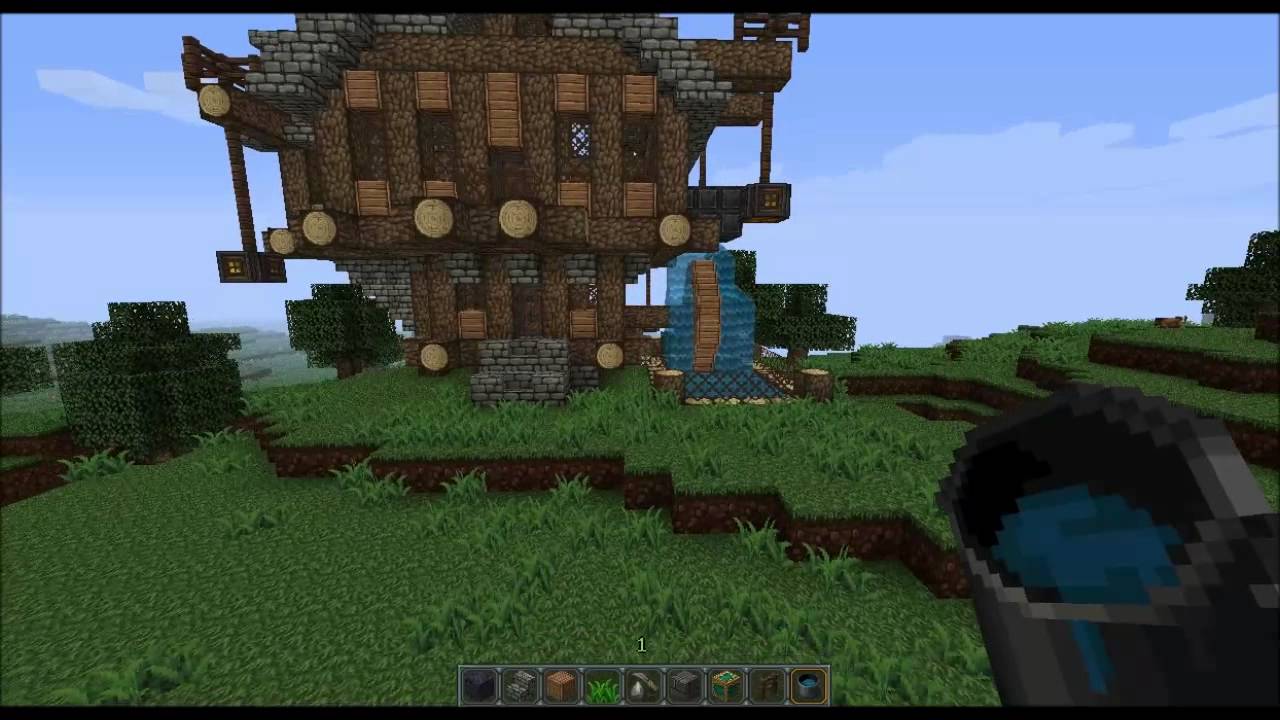 MInecraft: Lets build steampunk/medieval build part 2 - YouTube