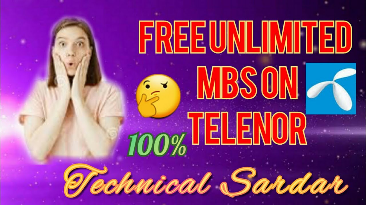 Free! Unlimited MBs On Telenor 100% Working trick again and again - YouTube