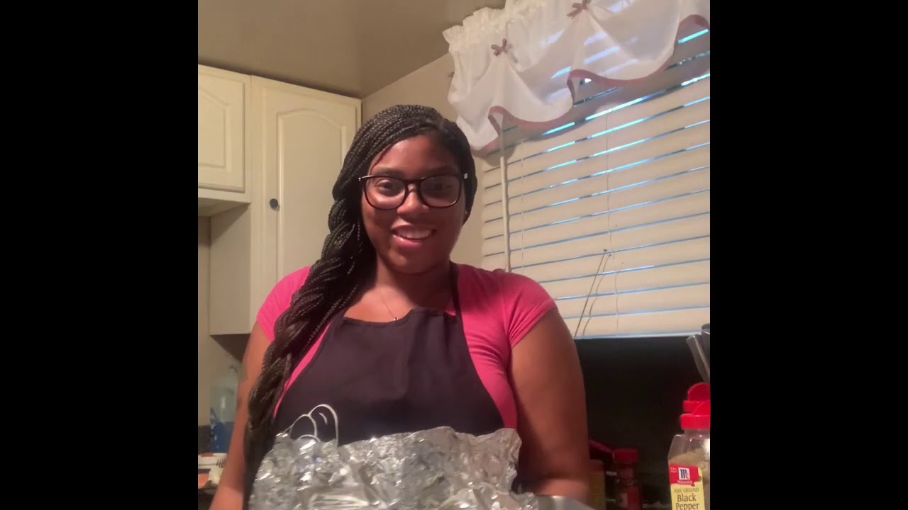 Cook time with Trina Salmon/lemon pepper shrimp/mashed potatoes ...