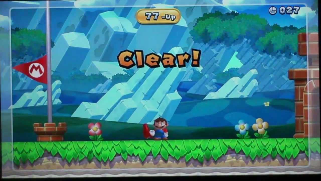 New Super Mario Bros. U Challenges - 1-Up Rally [All Gold Medals] - YouTube