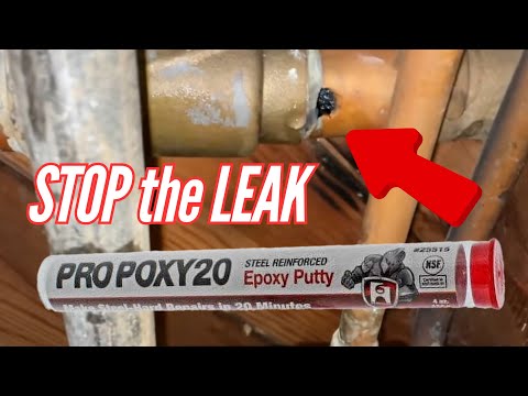 Fix pipe leaking | Pro Poxy20 Epoxy |copper drain  pipe