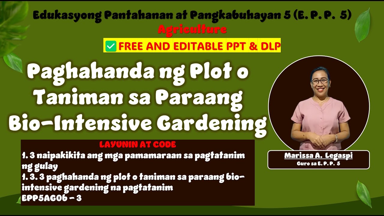 Ano Ang Bio Intensive Gardening Tagalog | Fasci Garden