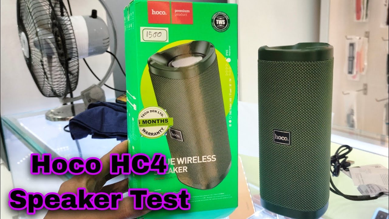 HOCO HC4 Spekar Test || Wireless Bluetooth Speaker || @TechWithBabor ...