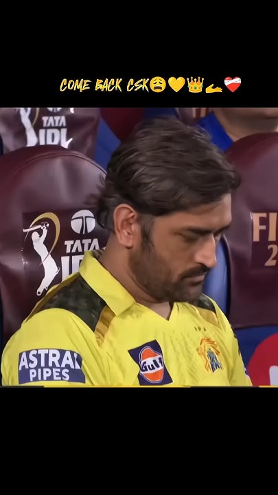 come back CSK 😩💛👑💯#youtubeshorts #youtube #shorts #youtuber #youtubechannel #reels #csk - YouTube