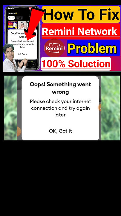 Remini network problem ठीक करना सीखे #knowmanish #remininetworkproblem #mobile #Remini #shorts ...