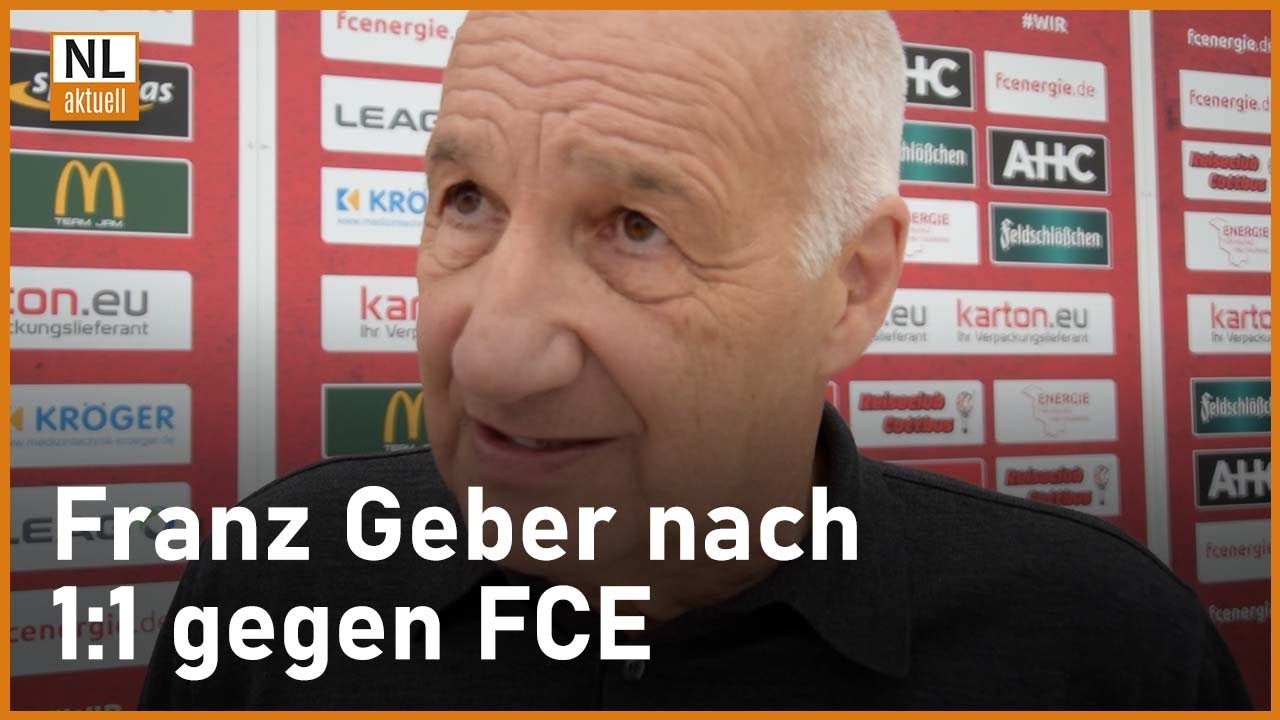 Erfurt Sportchef Franz Gerber nach 1:1 gegen Energie Cottbus - YouTube