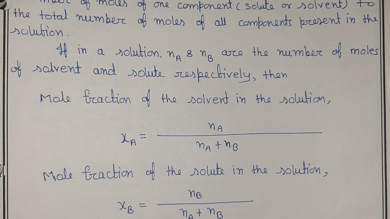 Expressions of concentrations of the solutions - YouTube