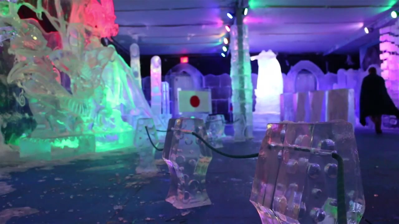 NYS Fair Ice Museum expands to include Ice Bar - YouTube