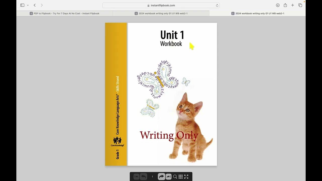 CKLA Writing Practice Skills 1 Lesson 1 - YouTube