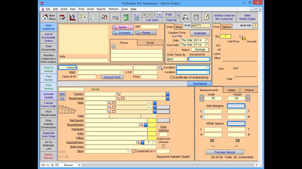 Setting Up the Work Order File - YouTube