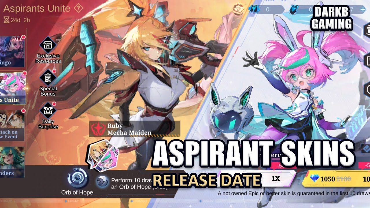 Chang'e and Lesley Aspirant Free Skin Event Release Date | Mobile ...
