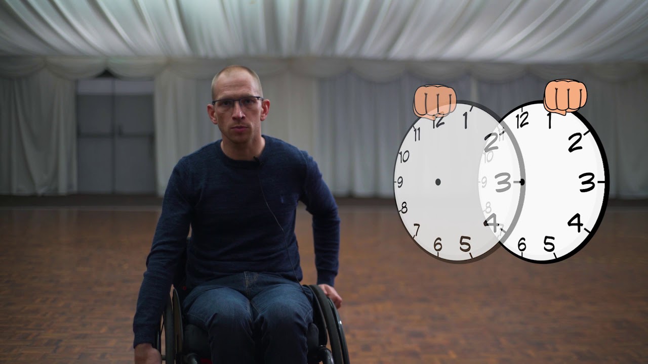 Manual Wheelchair Skills - Turning 180 and 360 Degrees - YouTube