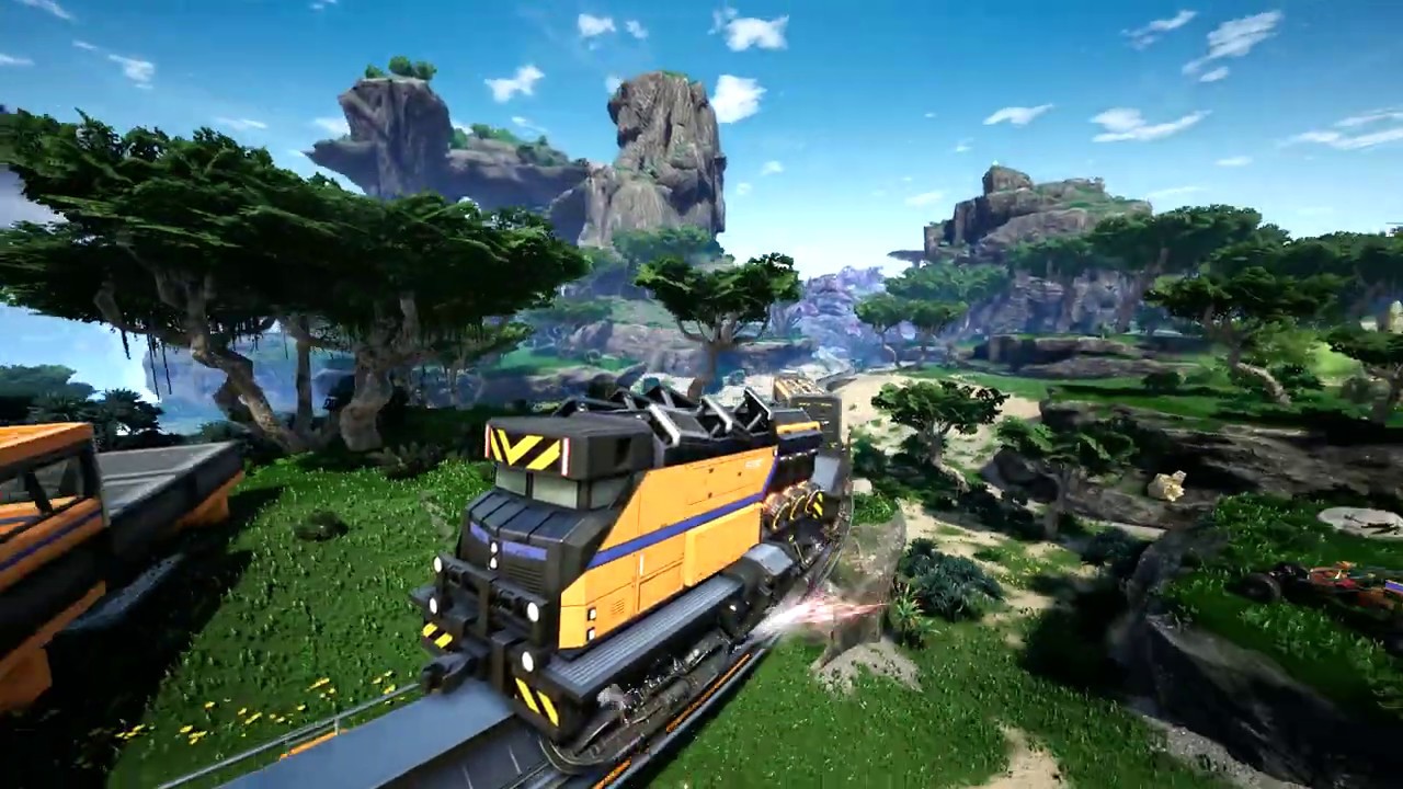 Satisfactory Train Ride - YouTube